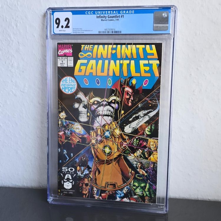 Marvel Comics - The Infinity Gauntlet 1# 7/91 (1991) CGC 9.2 (Neu ...