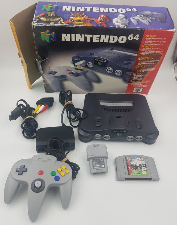 Pack Console Nintendo 64 - PAL Version + Boite (Gebraucht) in St ...