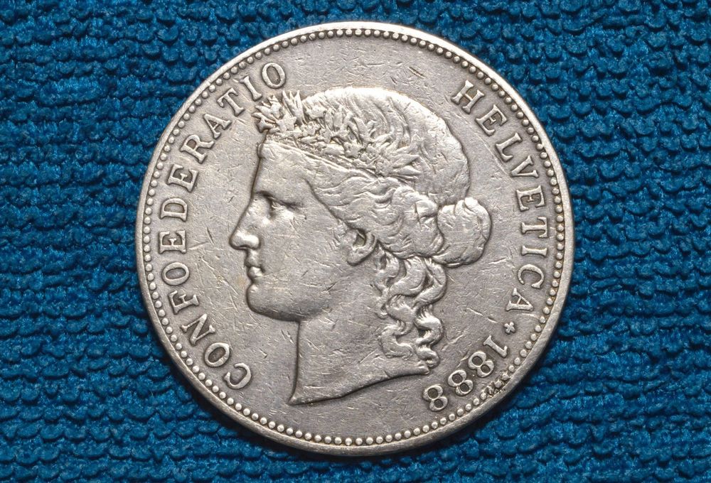 5 Franken 1888 Abart (Gebraucht) in Oberglatt ZH für CHF 599 – mit Lieferung auf Ricardo kaufen