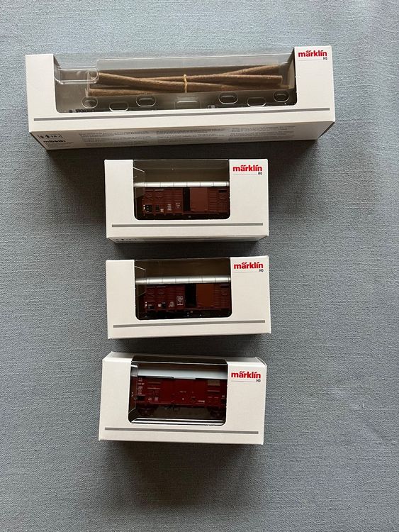 Märklin coffret de 4 wagons marchandise pour Vapeur C 46056 | Kaufen ...