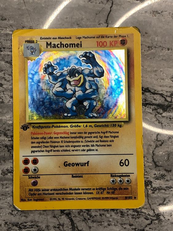 POKÉMON Machomei First Edition Holo 1995,96,98 | Kaufen auf Ricardo