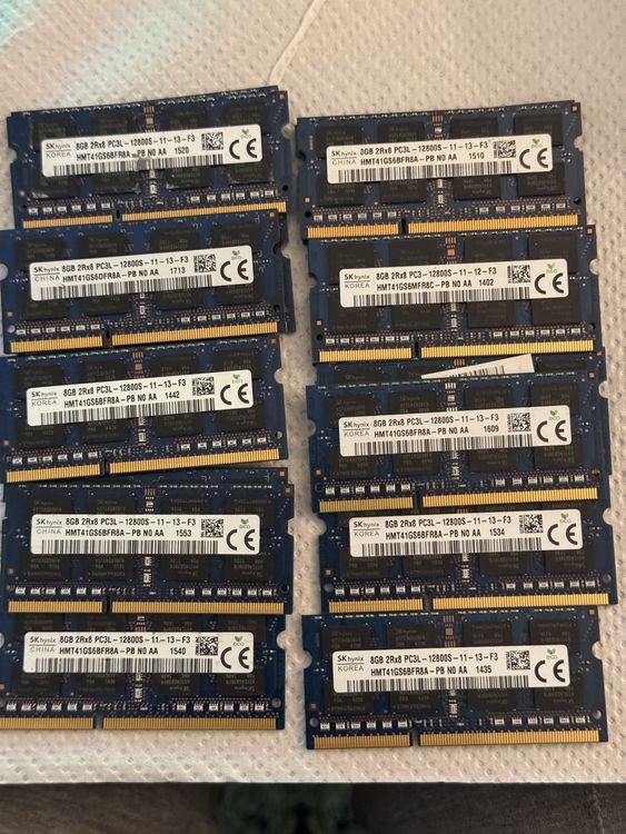 SK Hynix 8 GB. 2Rx8 DDR3L 12800S. Korea und China Kingstons | Kaufen ...