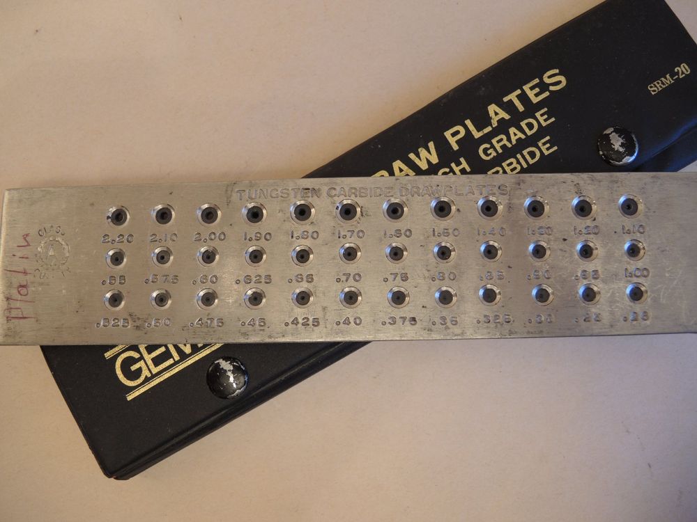 Zieheisen GEMS srm-20 Goldschmied Werkzeug Wire draw plates (Gebraucht ...