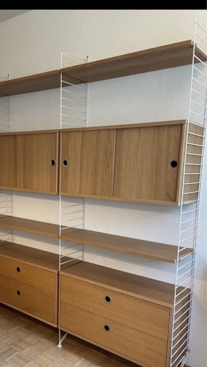 2 x String Bodenleiter - Regalsystem, weiss lackiert, 200x30 | Kaufen ...