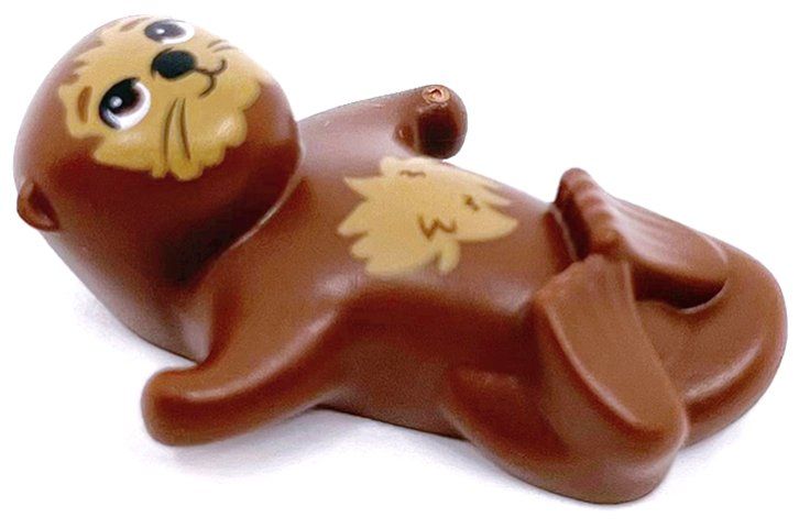 LEGO 3592pb01 Otter, Friends, Lying with Black Nose (Neu (gemäss ...