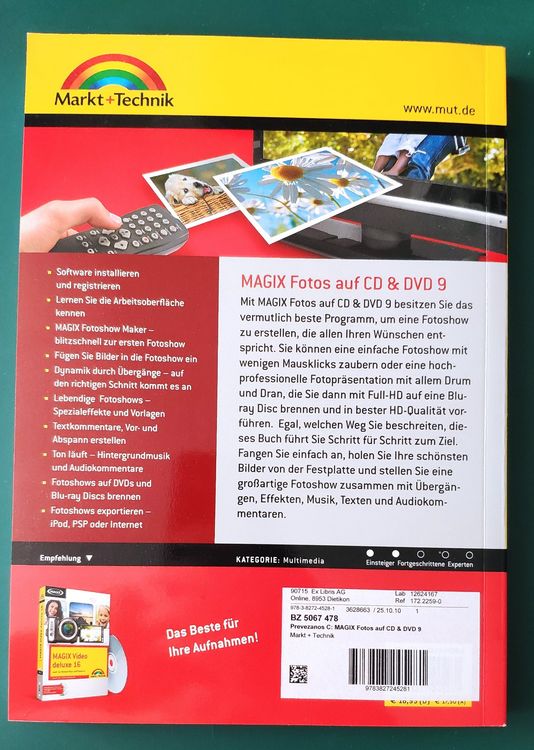 EDV Markt+Technik Magix Fotos auf CD & DVD mit CD unbenützt (Neu (gemäss Beschreibung)) in ...