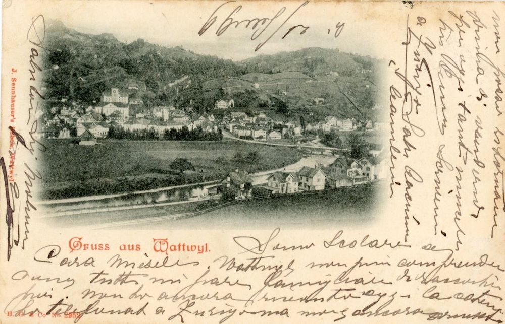 Wattwil SG - GRUSS aus WATTWYL um 1899 (Gebraucht) in Niedergesteln für CHF 7.5 – mit Lieferung ...