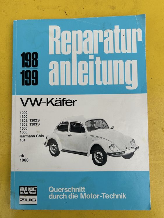 Reparaturanleitung VW Käfer Karmann Ghia Volkswagen Bucheli | Kaufen ...