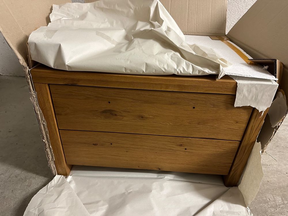 2 x Nachttische von Hasena Modell Cera (Wildeiche pure) (Neu und ...
