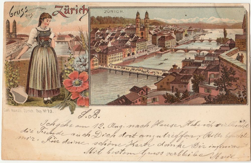 Gruss aus Zürich - (1900) (Gebraucht) in Fällanden für CHF 1 – mit Lieferung auf Ricardo kaufen