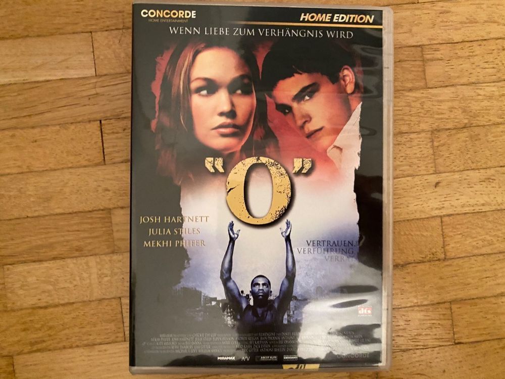 Verkaufe DVD „O“ mit Josh Hartnett (Gebraucht) in Zürich für CHF 2 – mit Lieferung auf Ricardo ...