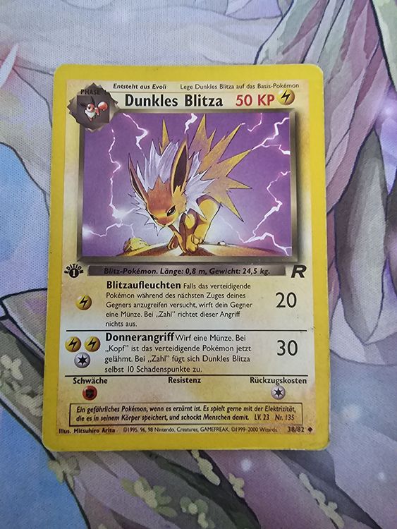 Dunkles Blitza Team Rocket 1.Edition (Gebraucht) in Wolfwil für CHF 5 ...