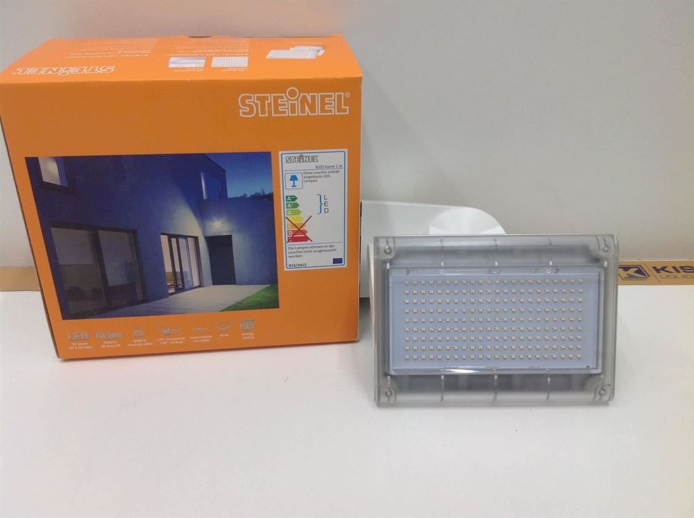 2x Steinel LED-Wandstrahler 14,8W, silber (Neu (gemäss Beschreibung ...