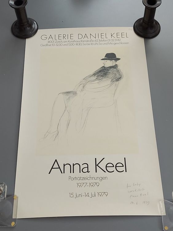 Anna Keel signiertes Ausstellungsplakat 1979 (Gebraucht) in Schlieren ...