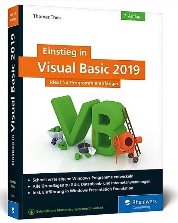 Einstieg in Visual Basic 2019 - Rheinwerk, Thomas Theis | Kaufen auf ...