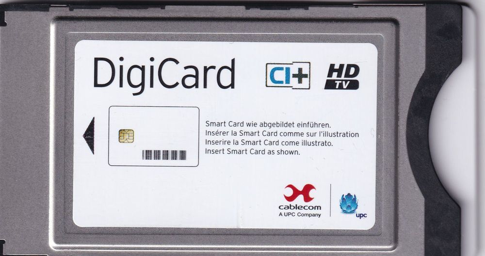 CI+ Modul UPC DigiCard für Digital TV (Gebraucht) in Nürensdorf für CHF ...