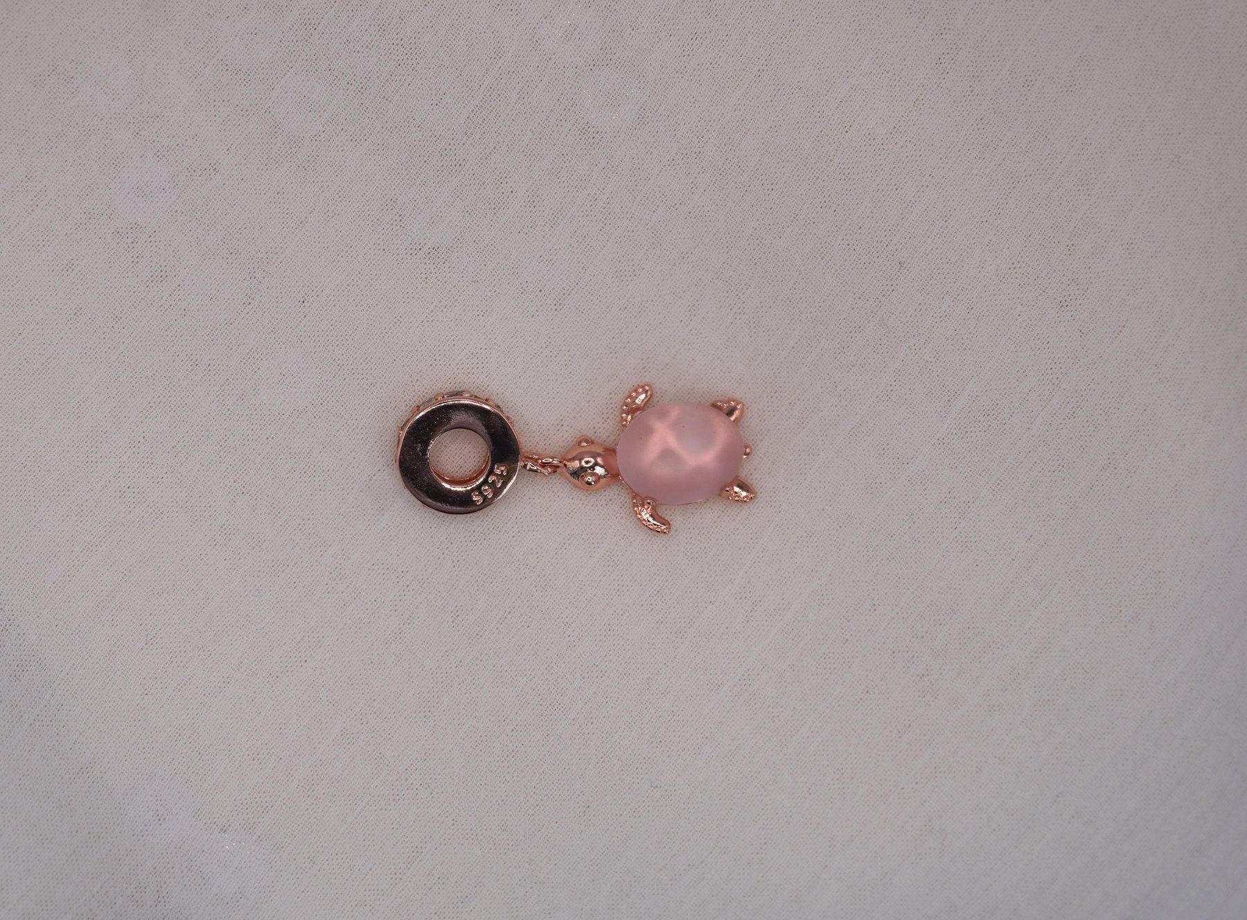 Charm "Schildkröte Rosé" zu Pandora 925 Silber (Neu (gemäss ...
