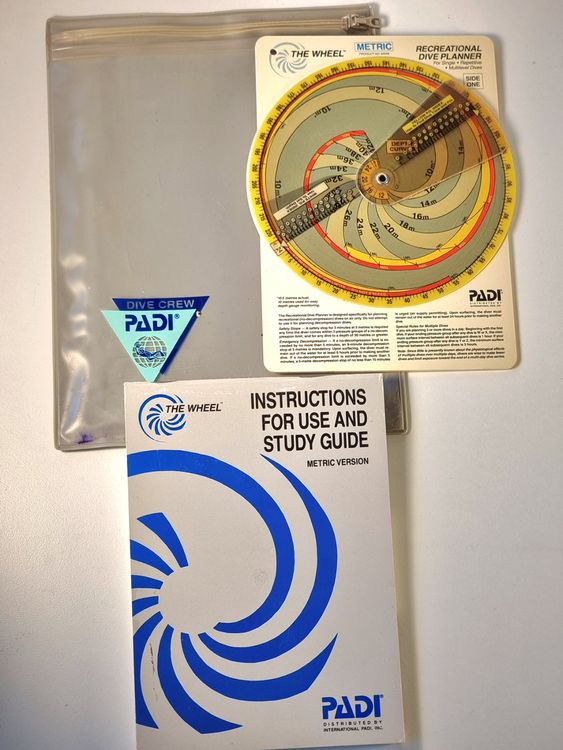 PADI Recreational Dive Wheel Metric RDW in Meter (Gebraucht) in Dürnten ...