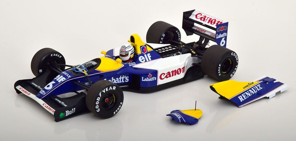 Williams Renault FW14B 1992 Patrese mit Decals 1/18 PMA NEU (Neu und ...