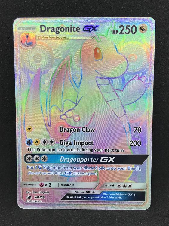 Dragonite GX Rainbow Secret Rare Pokemon (Neu (gemäss Beschreibung)) in ...