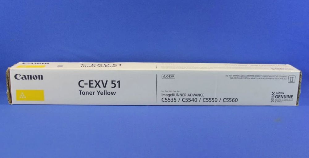 Canon imageRUNNER C5535/C5550/DX C5750 Gelb Toner, C-EXV 51Y | Kaufen ...