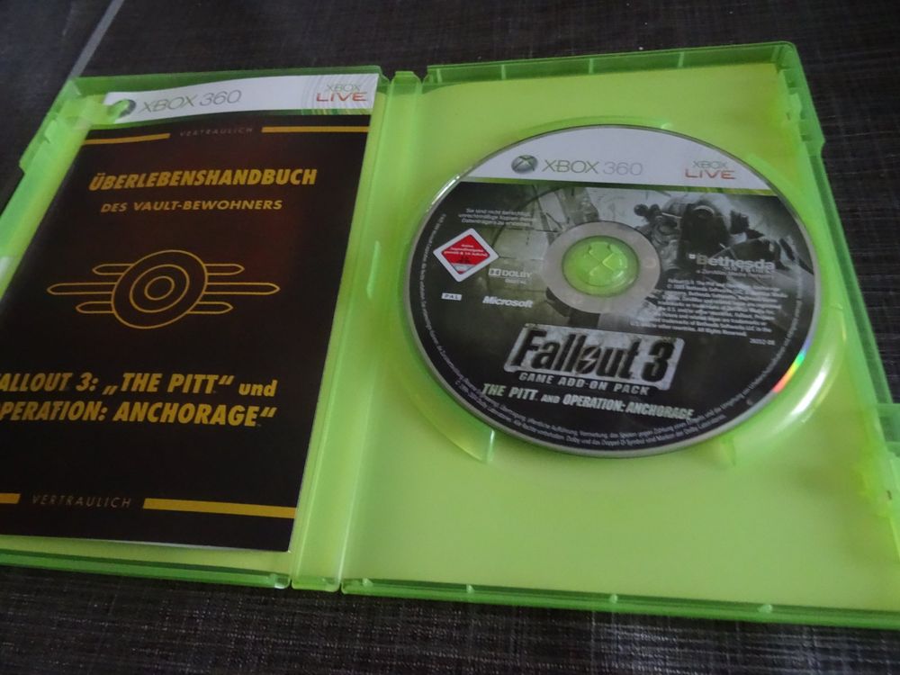 Fallout 3 - Game Add-on Pack the Pitt and operation XBOX 360 (Gebraucht ...