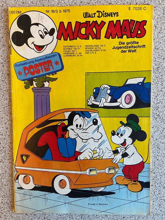 Comic Hefte Micky Maus 1975 Nr. 18 | Kaufen auf Ricardo
