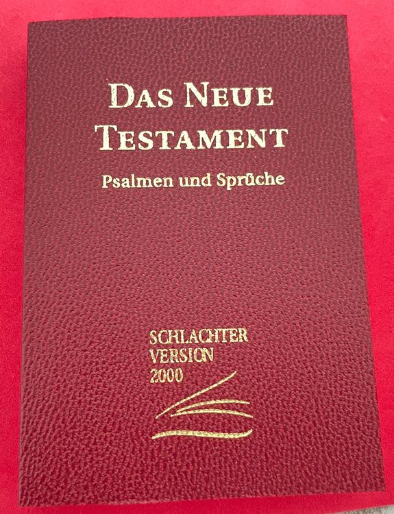 Schlachter 2000 Bibel bersetzung Mit Psalmen Spr chen Kaufen Auf