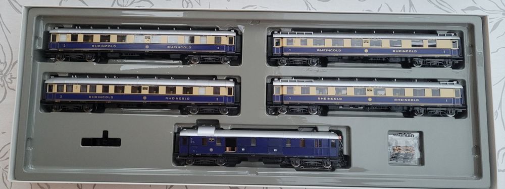 Märklin 4228 Personenwagen Set Rheingold Aufbauten a Metall (Neu und ...