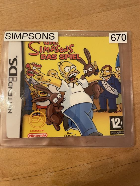 Die Simpsons Das Spiel Nintendo DS Game | Kaufen auf Ricardo