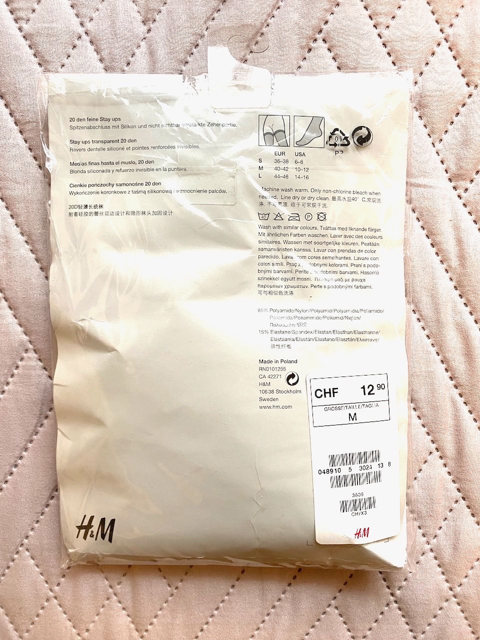 H&M Stay Ups, Grösse M, Neu, 20 den, Spitze, transparent (Gebraucht) in ...