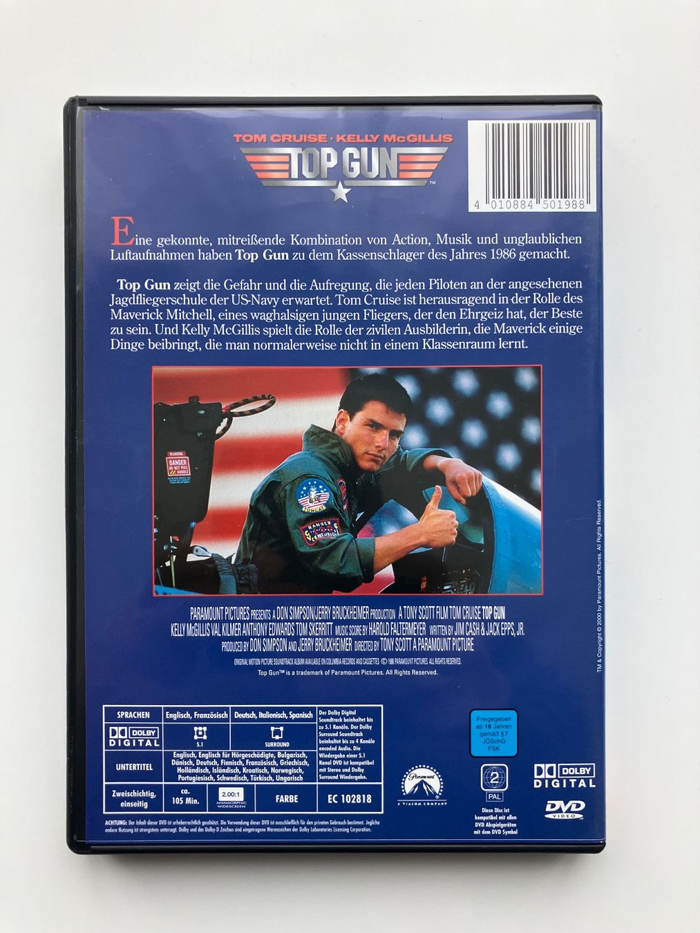 Top Gun DVD mit Tom Cruise & Kelly McGillis (Gebraucht) in Zürich für ...