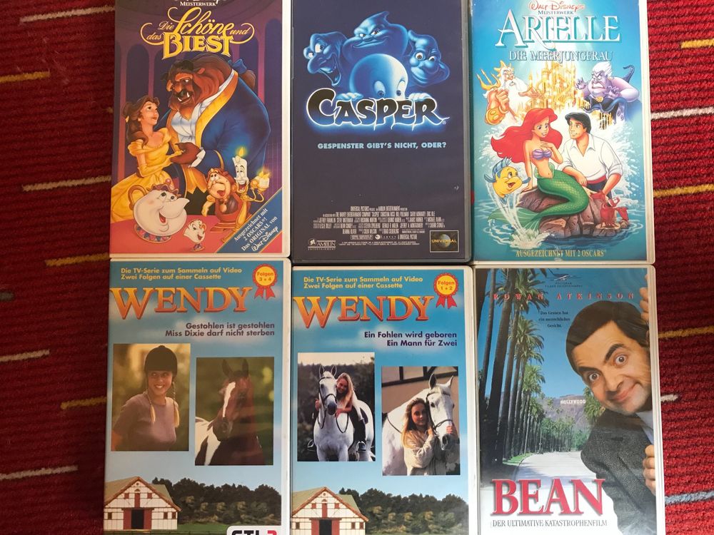 6 VHS Kassetten: Arielle, Casper, Bean usw. (Gebraucht) in Schaffhausen ...