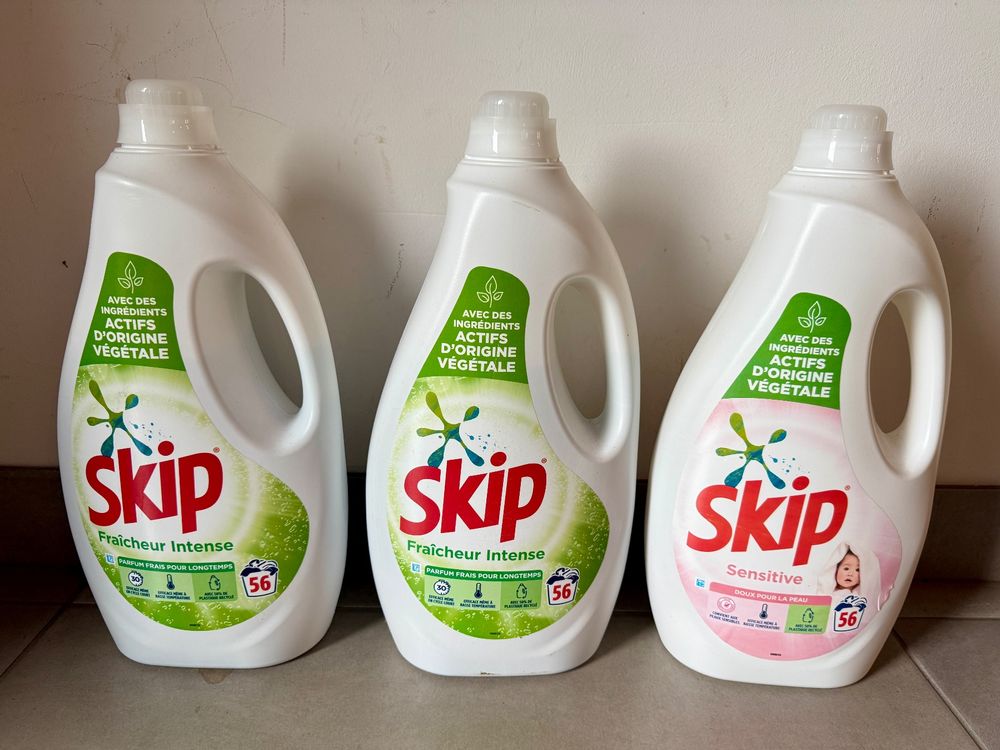 3 Lessive Skip - Grand Format - 56 Doses - 2,52 litres (Neuf avec ...