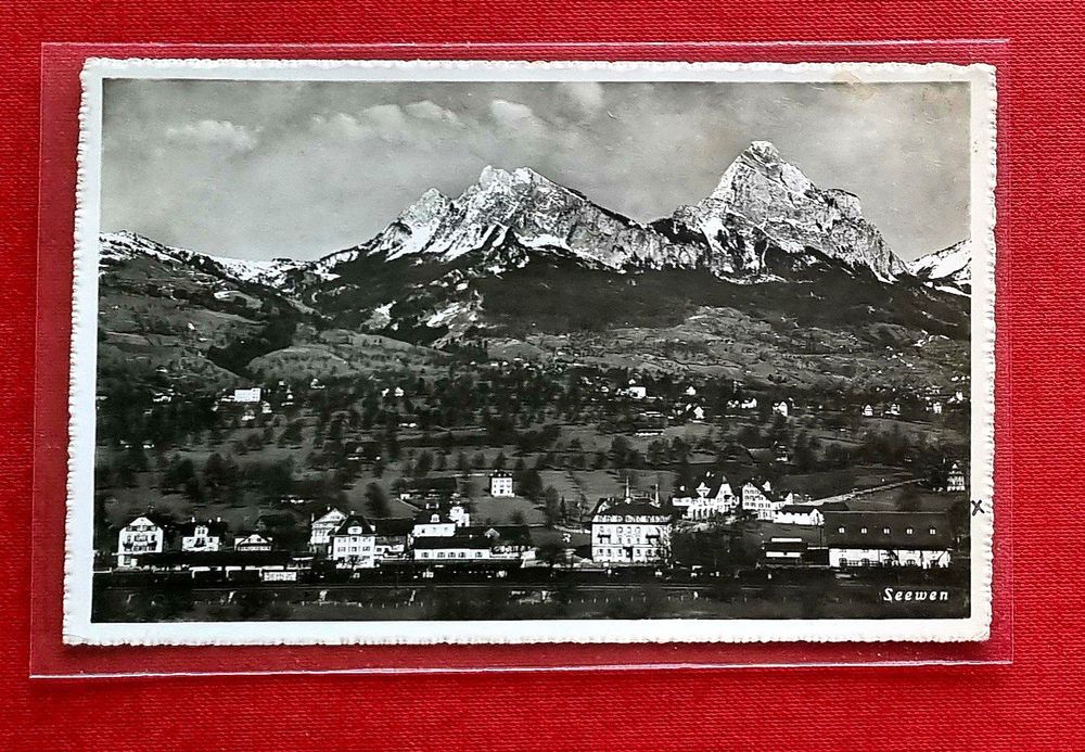 Seewen - Dorfansicht - Bahnhof mit Eisenbahn - 1946 (Gebraucht) in Rothrist für CHF 14.5 – mit ...