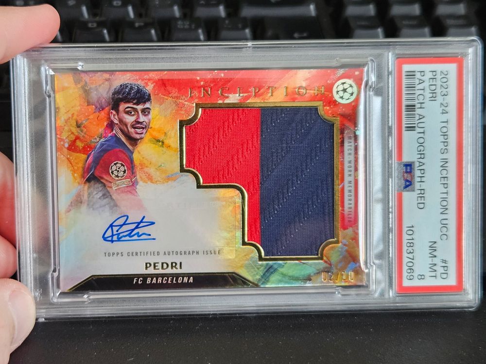 Topps Inception Pedri FC Barcelona Autogramm Patch /10 PSA 8 (Neu ...
