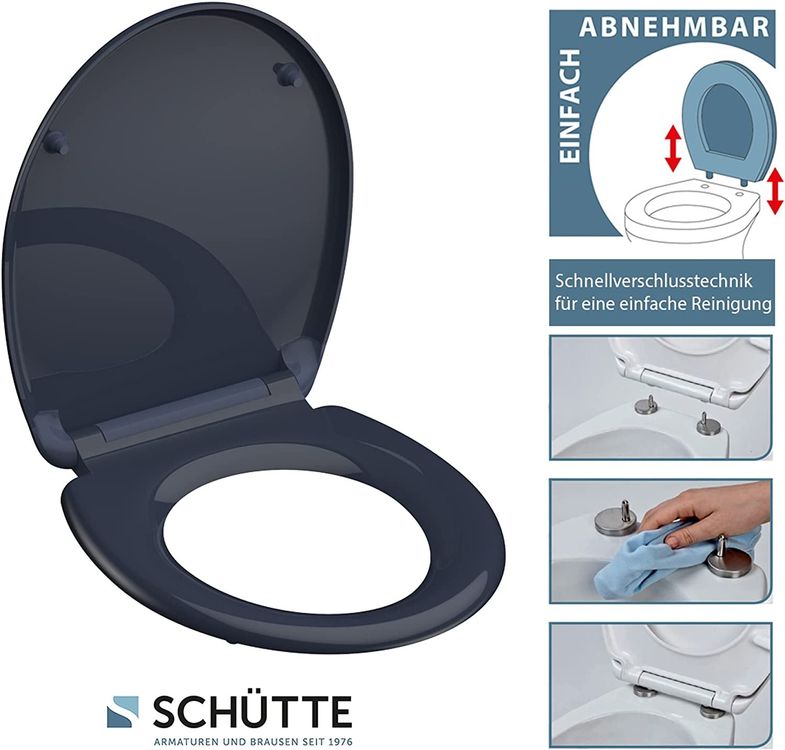 Design WC-Sitz mit Absenkautomatik und Schnellentriegelung (Neu (gemäss Beschreibung)) in ...