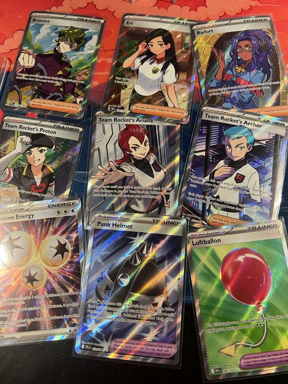 Pokemon Karten Sammlung: Seltene Full Art Trainer Karten (Neu (gemäss ...