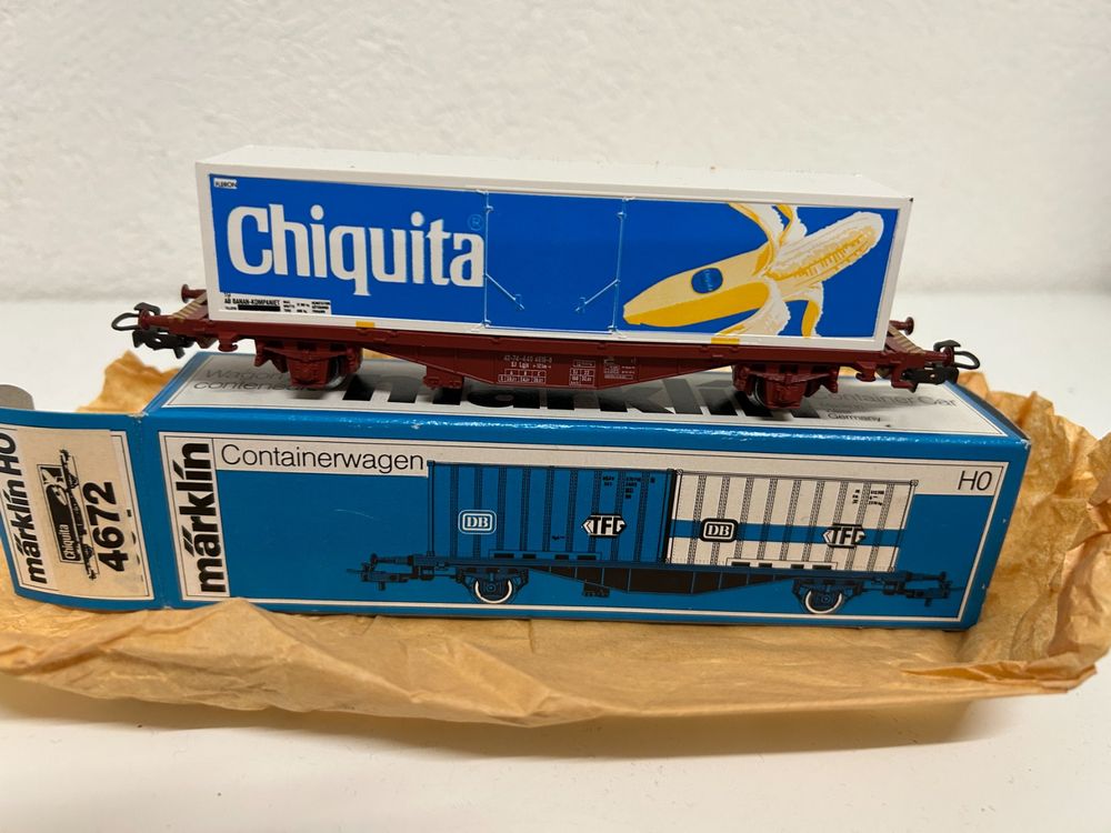 Märklin 4672 - Containerwagen "Chiquita" | Kaufen auf Ricardo
