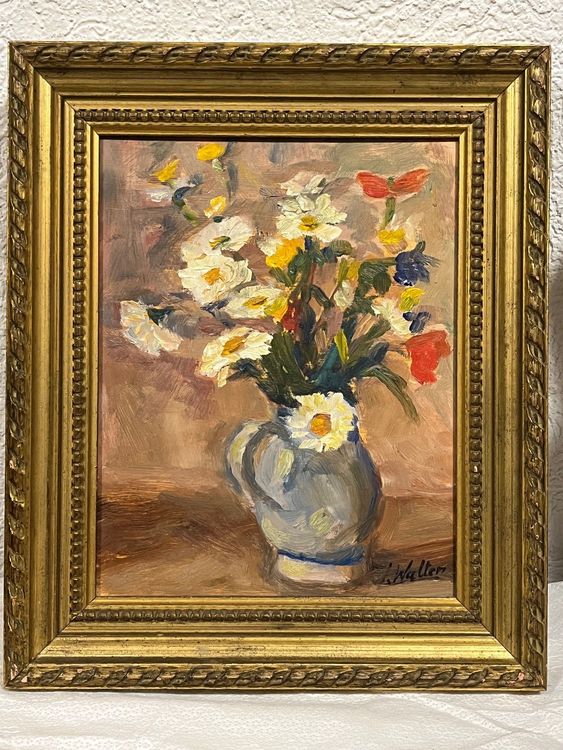 J. Walter - Blumen in Vase - Ölgemälde (D'occasion) à pour CHF 20 ...