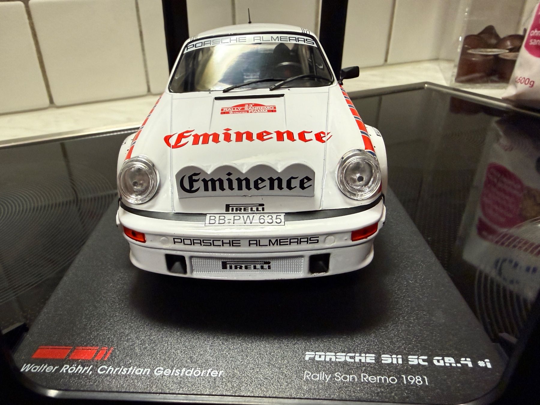 Porsche 911 SC Gr. 4 Rallye S. Remo 1981 Röhr/Geistd. 1/18 (Neu und ...