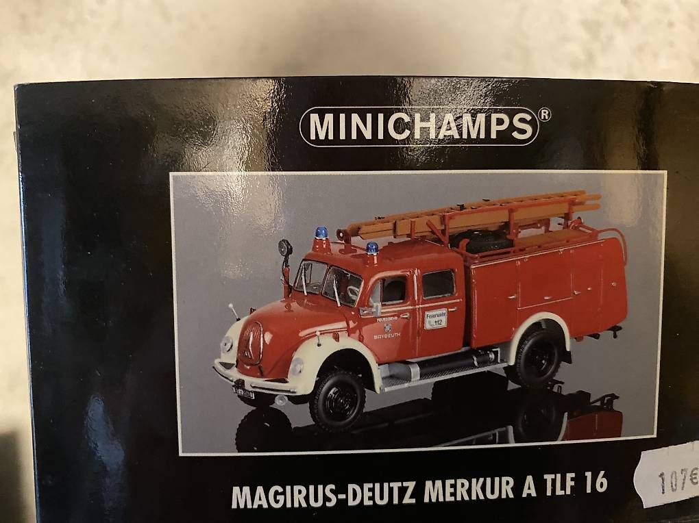 MAGIRUS-DEUTZ MERKUR A TLF 16 1959 (Neu und originalverpackt) in bôle ...