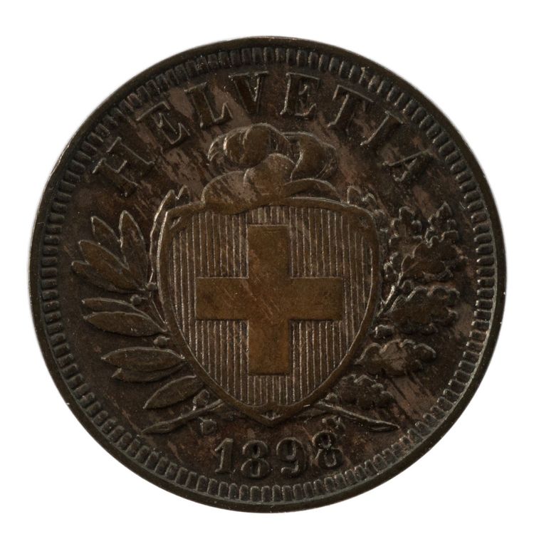 Schweiz / Suisse - 2 Rappen - 1898 (Gebraucht) in Rotkreuz für CHF 63 – mit Lieferung auf ...