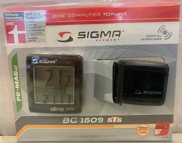 Velo Fahrrad Bike-Computer Sigma BC 1609 kabellos (Neu und ...