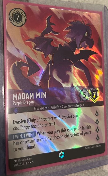 MADAM MIM ENCHANTED LORCANA DISNEY CARD | Acheter sur Ricardo