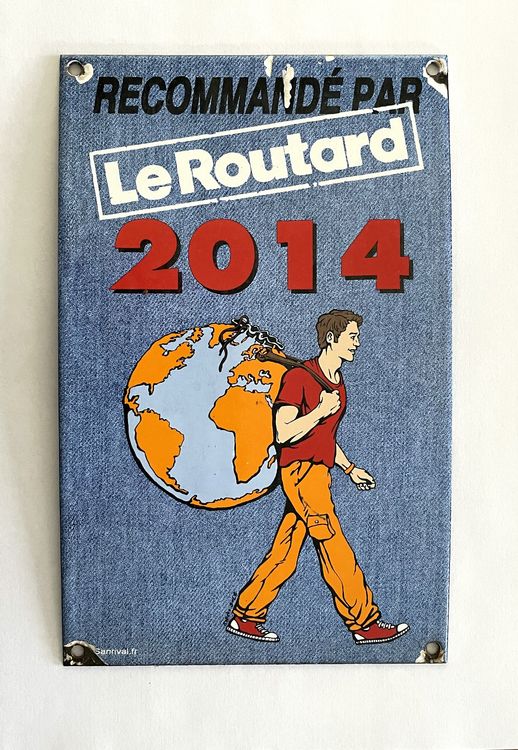 Guide du Routard 2014 - Plaque émaillée/Emailschild | Acheter sur Ricardo
