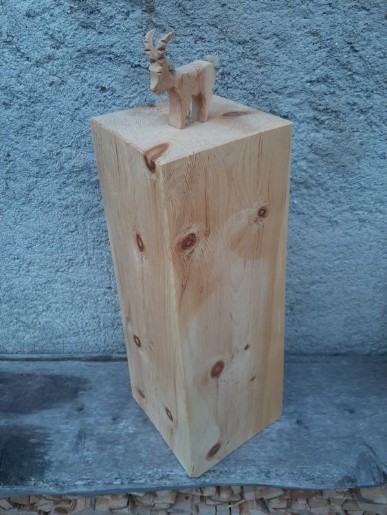 Säule aus Arvenholz (ohne Steinbock) (Neu (gemäss Beschreibung)) in ...