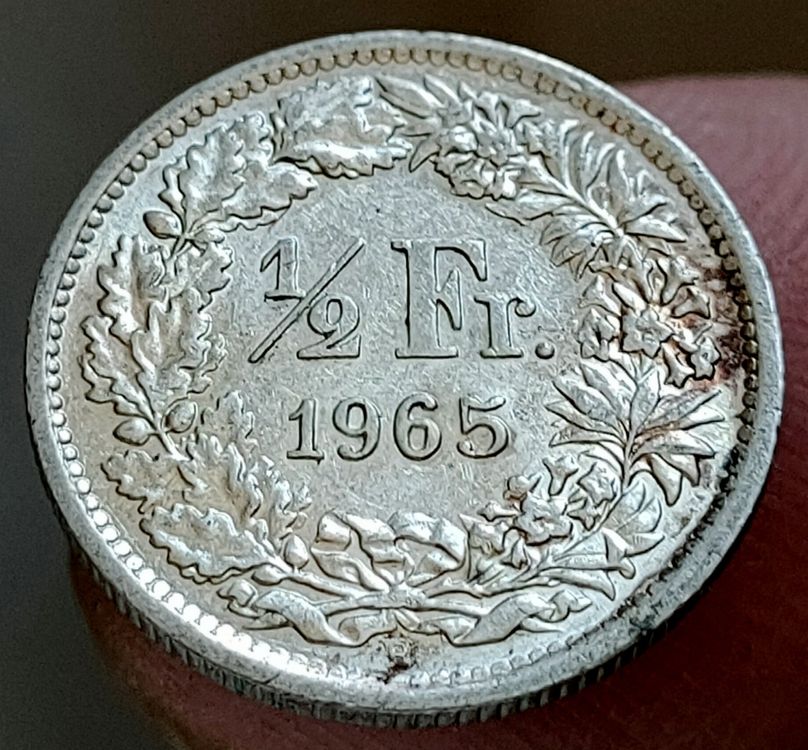 SCHWEIZ 1/2 FRANKEN 1965 SILBER | Kaufen auf Ricardo