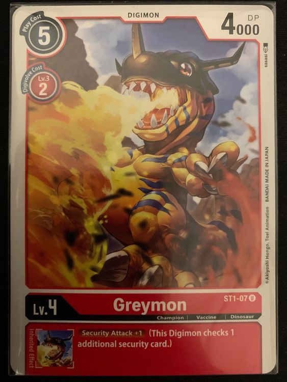 Digimon TCG Greymon ST1-07 | Kaufen auf Ricardo