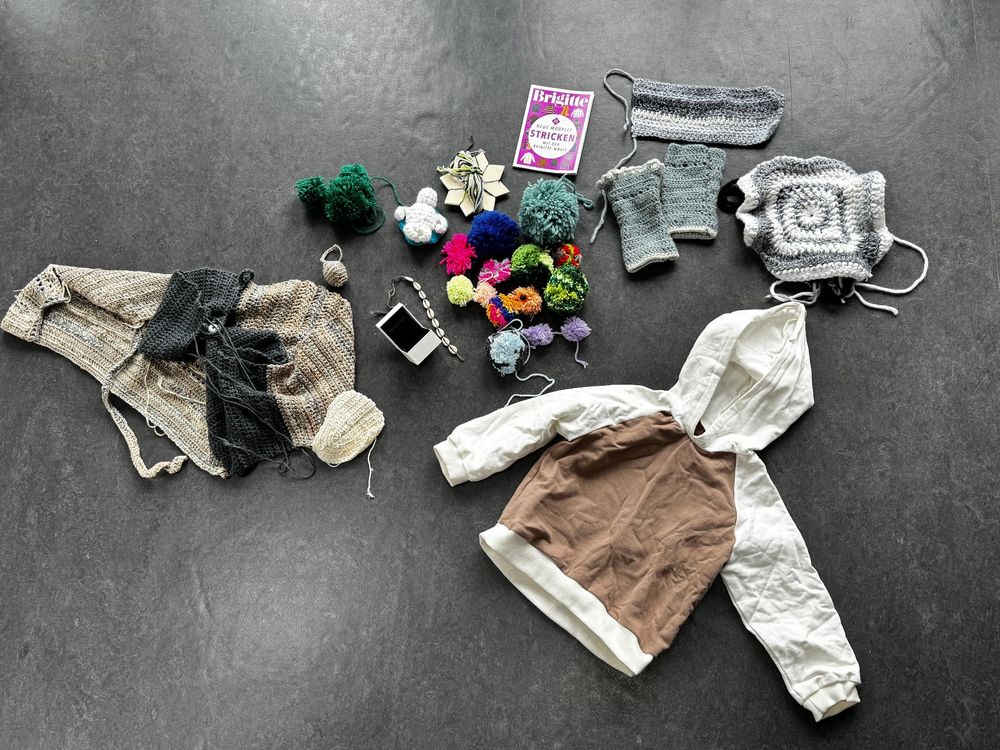 Stricken, Nähen, Wolle, Arm-Muschel-kette, Ring-box.. (Gebraucht) in ...